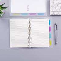 China Office and Student A5/B5 40 Sheets Plastic Cover Note Book with Transparent Cover for sale