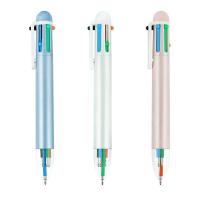 China Multi-color Ballpoint Pen with Heat Sensitive Erasable Ink 6 Colors Writing Width 0.7mm for sale
