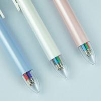 China Multi-color Ballpoint Pen with Heat Sensitive Erasable Ink 6 Colors Writing Width 0.7mm for sale