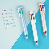 China Multi-color Ballpoint Pen with Heat Sensitive Erasable Ink 6 Colors Writing Width 0.7mm for sale