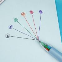 China Multi-color Ballpoint Pen with Heat Sensitive Erasable Ink 6 Colors Writing Width 0.7mm for sale