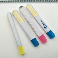 China 2022 Multi Color Logo OEM Plastic Highlighter Markers Pen with Sticky Note Watercolor Art for sale