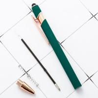 China 240M Writing Metal Office Ballpoint Pen with Custom Logo and Soft Touch Screen Stylus for sale