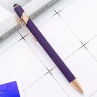 China 240M Writing Metal Office Ballpoint Pen with Custom Logo and Soft Touch Screen Stylus for sale