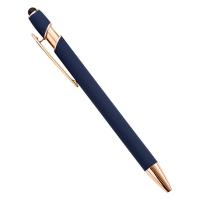 China 240M Writing Metal Office Ballpoint Pen with Custom Logo and Soft Touch Screen Stylus for sale