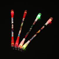 China Novelty Led Light Spinner Pen Fingertip Illumination Decompression Gyro Business Ballpoint Pen for sale