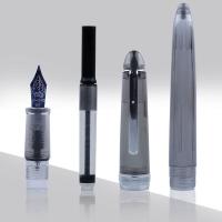 China Transparent Gold Powder Color Ink Fountain Pen for Writing Practice in Business Office for sale