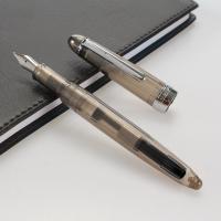 China Transparent Gold Powder Color Ink Fountain Pen for Writing Practice in Business Office for sale