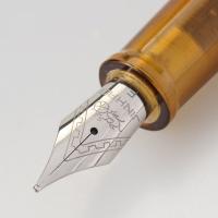 China Transparent Gold Powder Color Ink Fountain Pen for Writing Practice in Business Office for sale