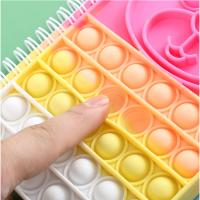 China Customized Pop It Notebook Silicone Spiral Fidget Paper Book for Customer Requirements for sale
