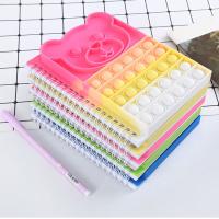 China Customized Pop It Notebook Silicone Spiral Fidget Paper Book for Customer Requirements for sale