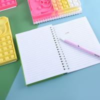 China Customized Pop It Notebook Silicone Spiral Fidget Paper Book for Customer Requirements for sale