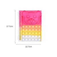 China Customized Pop It Notebook Silicone Spiral Fidget Paper Book for Customer Requirements for sale