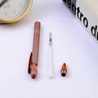 China Gel-Ink Ball Pen With Rose Gold Rose Pink Advertising Ballpoint Pen Personalized Gift for sale