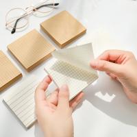 China Vintage Vellum Custom Design Brown Kraft Printed Paper Memo Sticky Pad for Purchase for sale