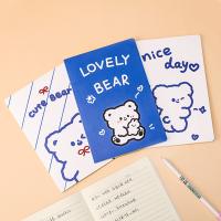 China Kawaii Cartoon Little Bear Notebook A5 Size No Adhesive Perfect for Stationery Lovers for sale