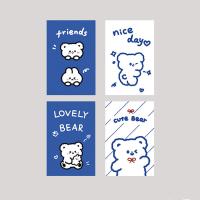 China Kawaii Cartoon Little Bear Notebook A5 Size No Adhesive Perfect for Stationery Lovers for sale
