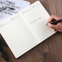 China Hard Cover Portable Custom Classic Blank Notebook PU Leather Waterproof for Students for sale