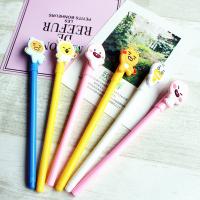 China Office School Gel Pen with Korean Style Cartoon Cute Bear Rabbit Design and Black Ink for sale