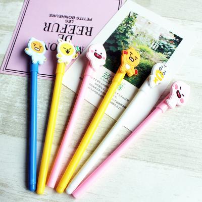 China Office School Gel Pen with Korean Style Cartoon Cute Bear Rabbit Design and Black Ink for sale