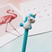 China Assorted Color Cartoon Kawaii Horse PVC ABS Epoxy Gel Ink Pens for Yiwu Stationery for sale
