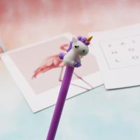 China Assorted Color Cartoon Kawaii Horse PVC ABS Epoxy Gel Ink Pens for Yiwu Stationery for sale