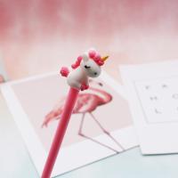China Assorted Color Cartoon Kawaii Horse PVC ABS Epoxy Gel Ink Pens for Yiwu Stationery for sale