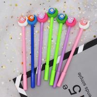 China Stationery Supplies Plastic Cartoon 0.38mm Beautiful Black Gel Pen for Office and School for sale