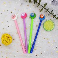 China Stationery Supplies Plastic Cartoon 0.38mm Beautiful Black Gel Pen for Office and School for sale