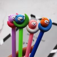 China Stationery Supplies Plastic Cartoon 0.38mm Beautiful Black Gel Pen for Office and School for sale