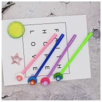 China Stationery Supplies Plastic Cartoon 0.38mm Beautiful Black Gel Pen for Office and School for sale