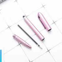 China Soft Touch Screen Metal Stylus Pen with Brass Telescope Barrel and 0.5mm Writing Width for sale