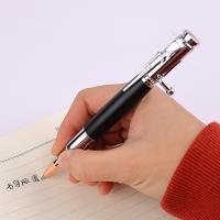 China OEM Printing Ball Point Ballpoint Bolt Action Metal Bullet Gun Pen With 1.0mm Writing Width for sale
