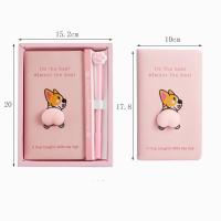 China Customized Logo Soft Cover Cute Cartoon Decompression Fidget Note Book for Students for sale