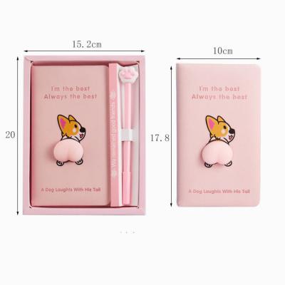China Customized Logo Soft Cover Cute Cartoon Decompression Fidget Note Book for Students for sale