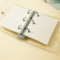 China Customized Cute 3 Hole Loose leaf Refill Notebook Cover Mini PVC File Folder Portable for sale