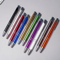 China Customization Logo Plastic Office And School Supplies Colorful Metal Ballpoint Pen for sale