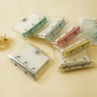 China Customized Cute 3 Hole Loose leaf Refill Notebook Cover Mini PVC File Folder Portable for sale