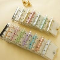 China Customized Cute 3 Hole Loose leaf Refill Notebook Cover Mini PVC File Folder Portable for sale