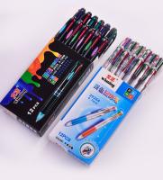 China OEM/ODM Acceptable 4 Color 0.7mm Plastic Transparent Shuttle Pens for Office Writing for sale