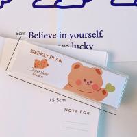 China Cartoon Bear Week Plan Lovely Portable Mini Pocket Book Korean Ins Style Student Notepad for sale