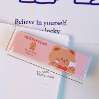 China Cartoon Bear Week Plan Lovely Portable Mini Pocket Book Korean Ins Style Student Notepad for sale