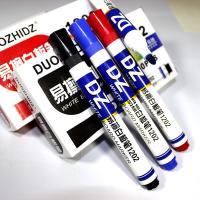 China Double End Whiteboard Marker Pen with Round Toe Brush Tip and 0.5/1.5mm Writing Width for sale