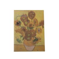China Paper Notebook featuring Vincent Van Gogh Motivation Three-Dimensional Oil Painting for sale