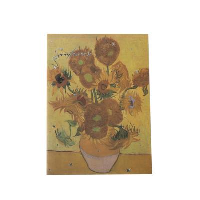 China Paper Notebook featuring Vincent Van Gogh Motivation Three-Dimensional Oil Painting for sale