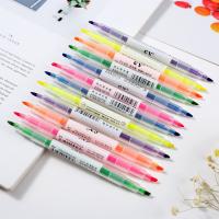 China Double End Whiteboard Marker Pen with Round Toe Brush Tip and 0.5/1.5mm Writing Width for sale