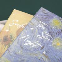 China Paper Notebook featuring Vincent Van Gogh Motivation Three-Dimensional Oil Painting for sale