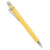 China 1.0mm Writing Width Eco-friendly Bamboo Ballpoint Pen with Metal Clip and Black Ink Color for sale