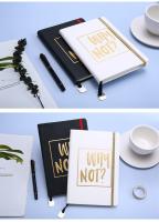 China A5 Thread Sewing Pu Leather Custom Logo Work Agenda Budget Simple Design Notebook for sale