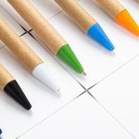 China Black Ink Ballpoint Pen with Custom Logo Made from Eco-Friendly Bamboo for sale